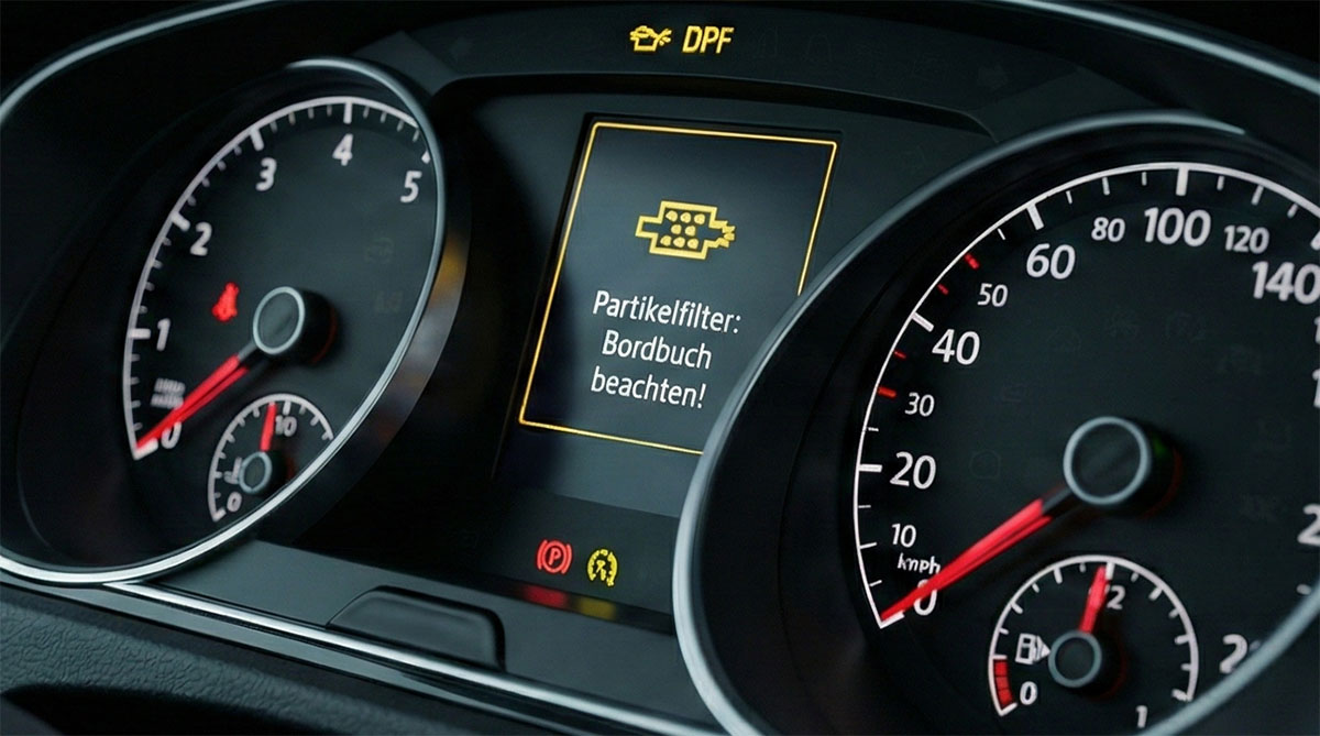 DPF light on: Causes & immediate measures (VW, BMW & Co.)